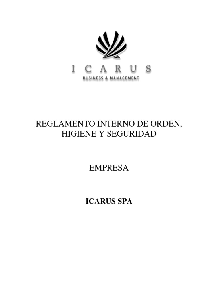 Reglamento Interno Icarus Spa 2022 | Descargar gratis PDF | Salario | Tiempo de trabajo