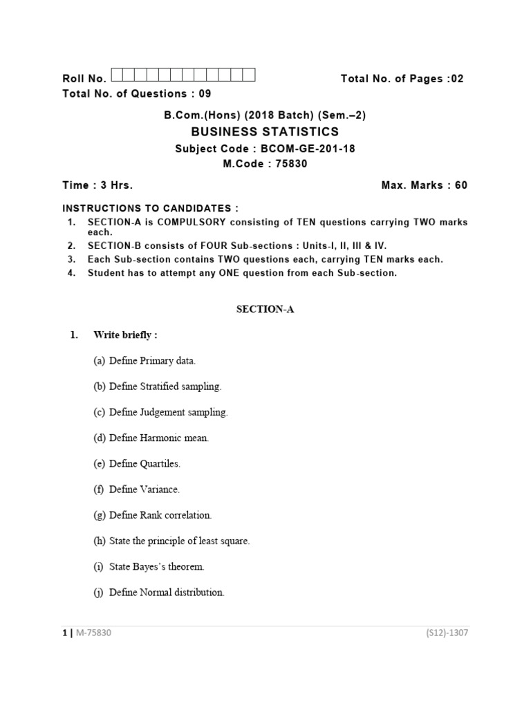 BS NOV | PDF | Sampling (Statistics) | Poisson Distribution