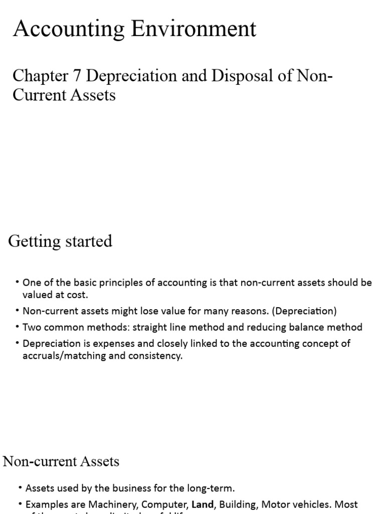 Chapter 7 Depreciation | PDF | Depreciation | Book Value