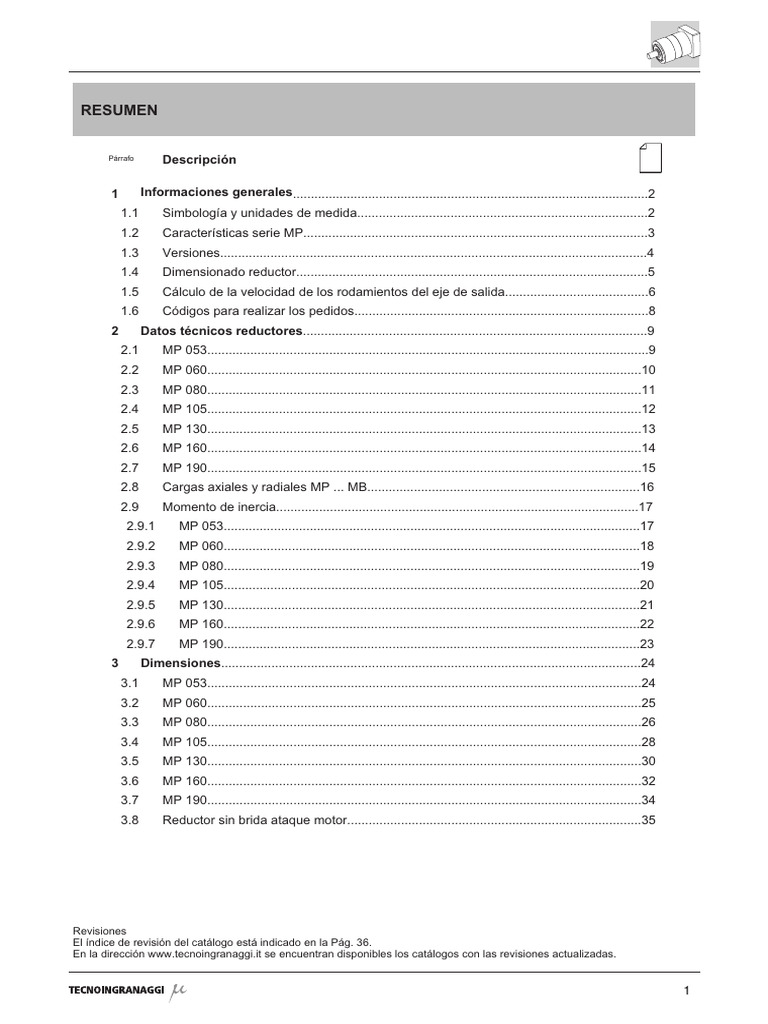 Catálogo-MP | Descargar gratis PDF | Ingeniería mecánica | Mecánica