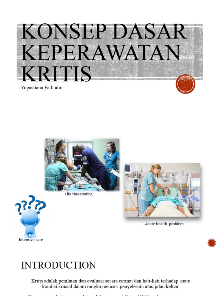 T1 - Konsep Dasar & Proses Keperawatan Kritis | PDF