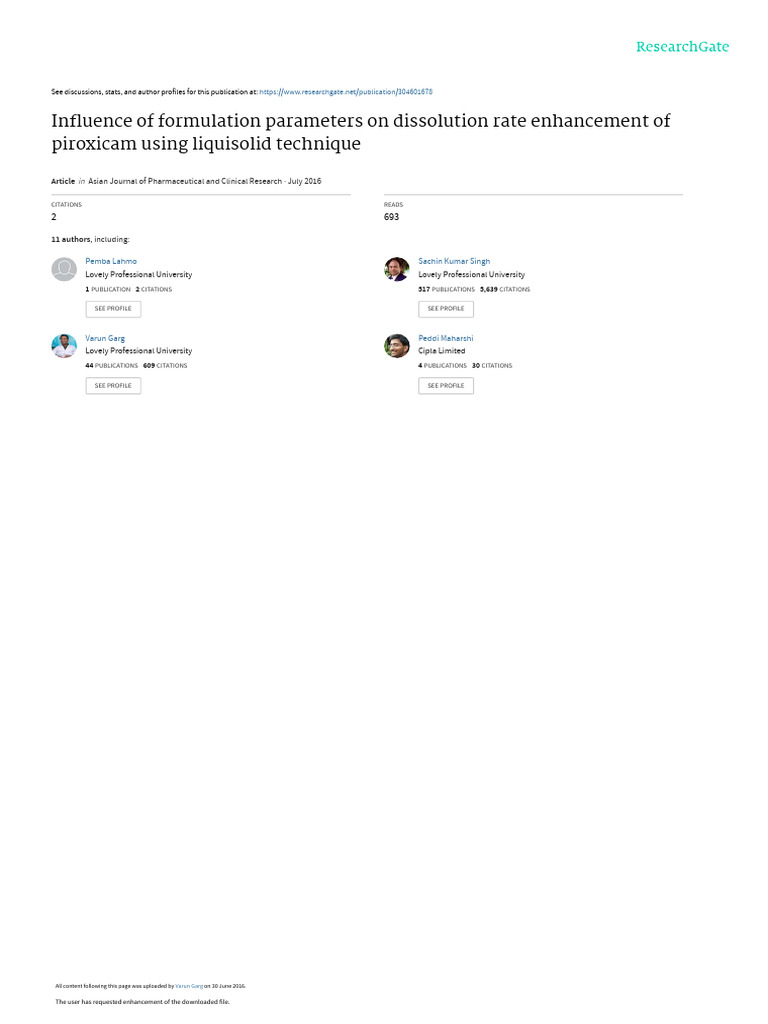 1 PB | PDF | Tablet (Pharmacy) | Pharmaceutical Formulation