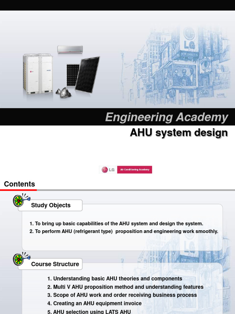AHU System Design | PDF | Air Conditioning | Belt (Mechanical)