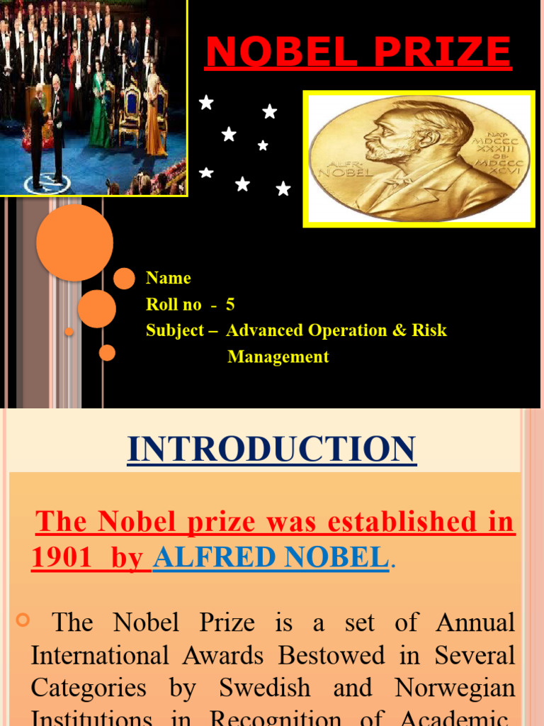 Presentation1 1518359856592 | PDF | Nobel Prize | Swedish Awards