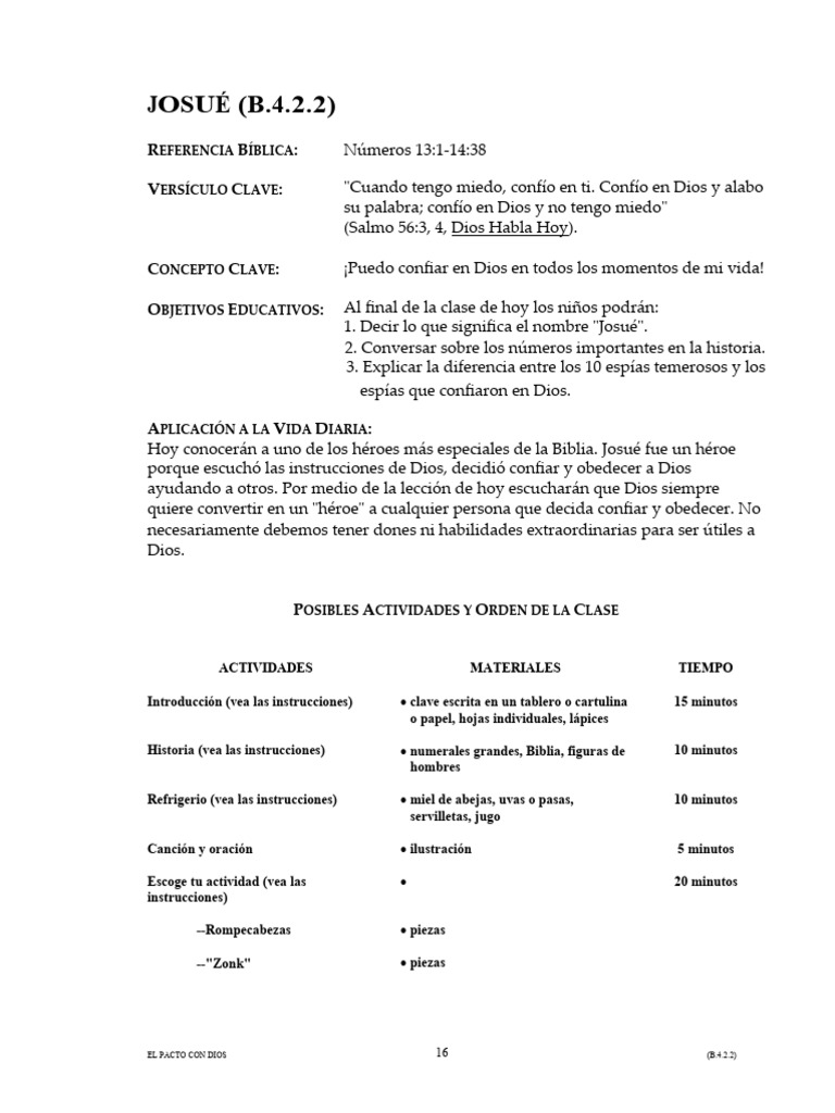 12 Espias | PDF | Moisés | Libro del éxodo