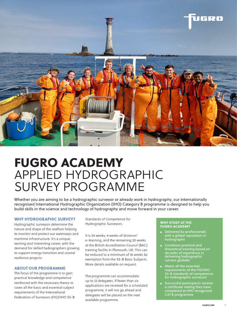 Hydrographic Surveyor Training Program | PDF | Hydrography | Surveying