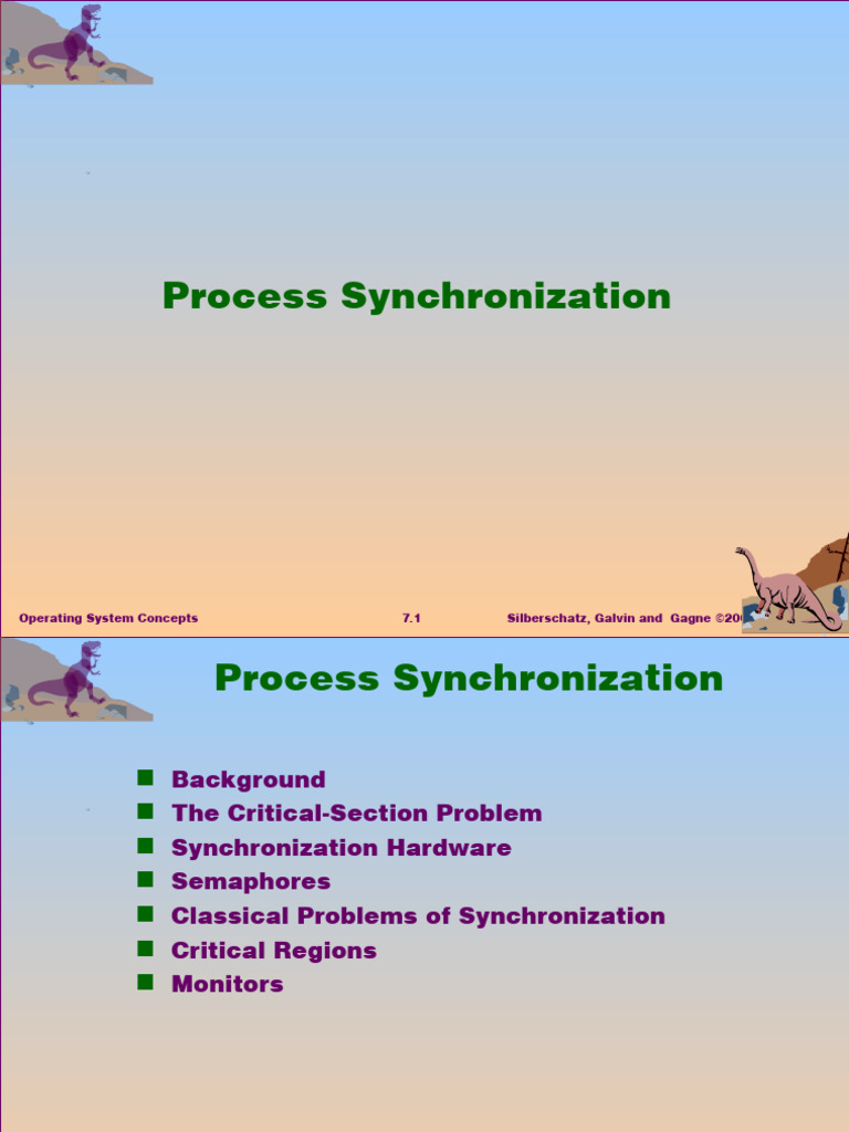 L11-Process Synchronization | PDF | Boolean Data Type | Synchronization