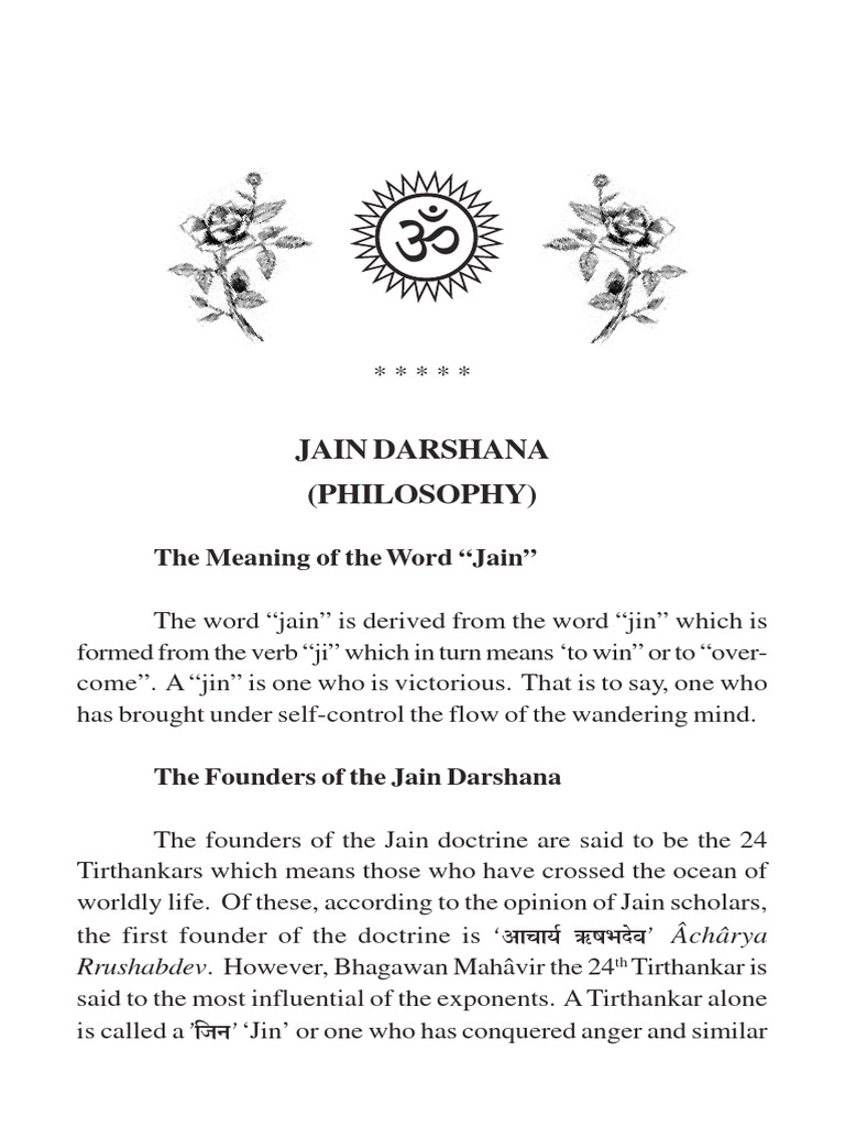 Jain Darshana | PDF | Karma | Indian Philosophy