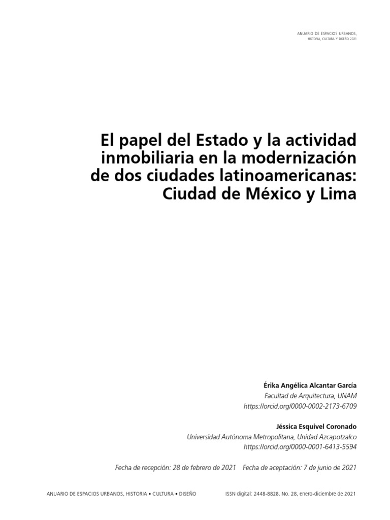 El Papel Del Estado Alcantar García E 2021 | PDF | Lima | Capitalismo