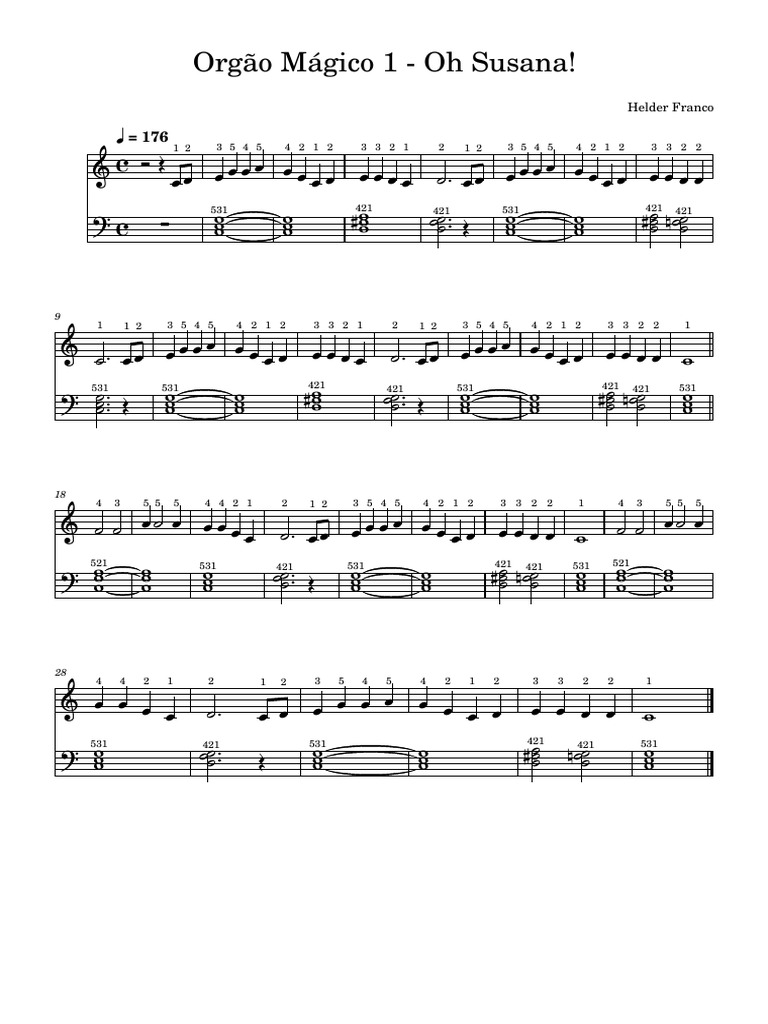 Orgão Mágico 1 - 11 Oh Susana ! | PDF