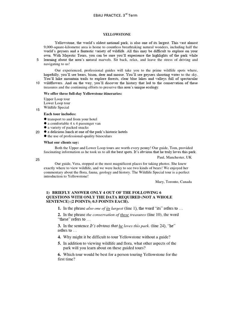 Yellowstone | Download Free PDF | Yellowstone National Park