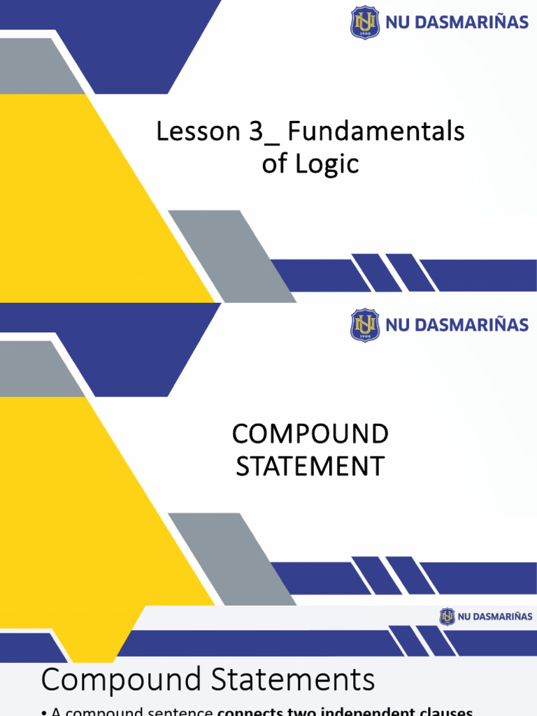 LESSON 4 (B) Fundamentals of Logic | Download Free PDF | Contradiction ...