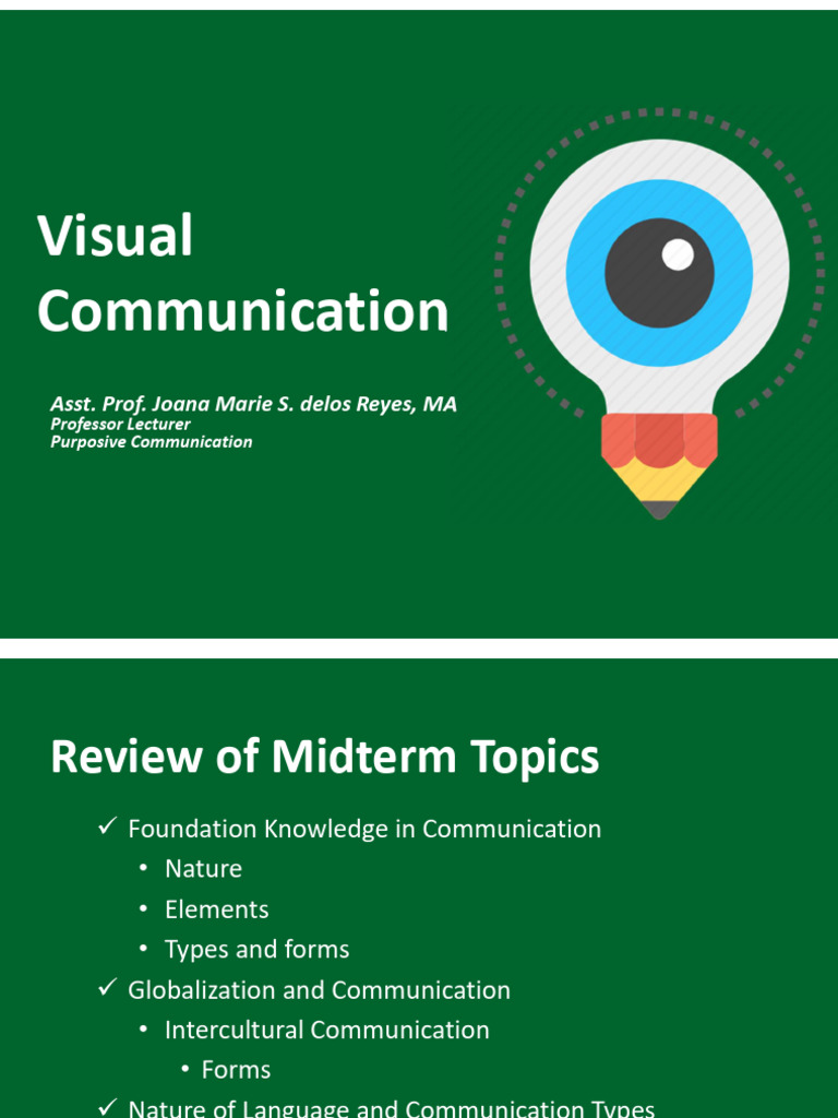 Lesson 7 - Visual Communication | PDF