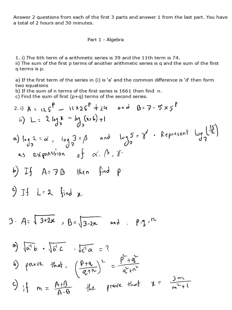 GM Full Question - Annotated | PDF | Teaching Methods & Materials ...