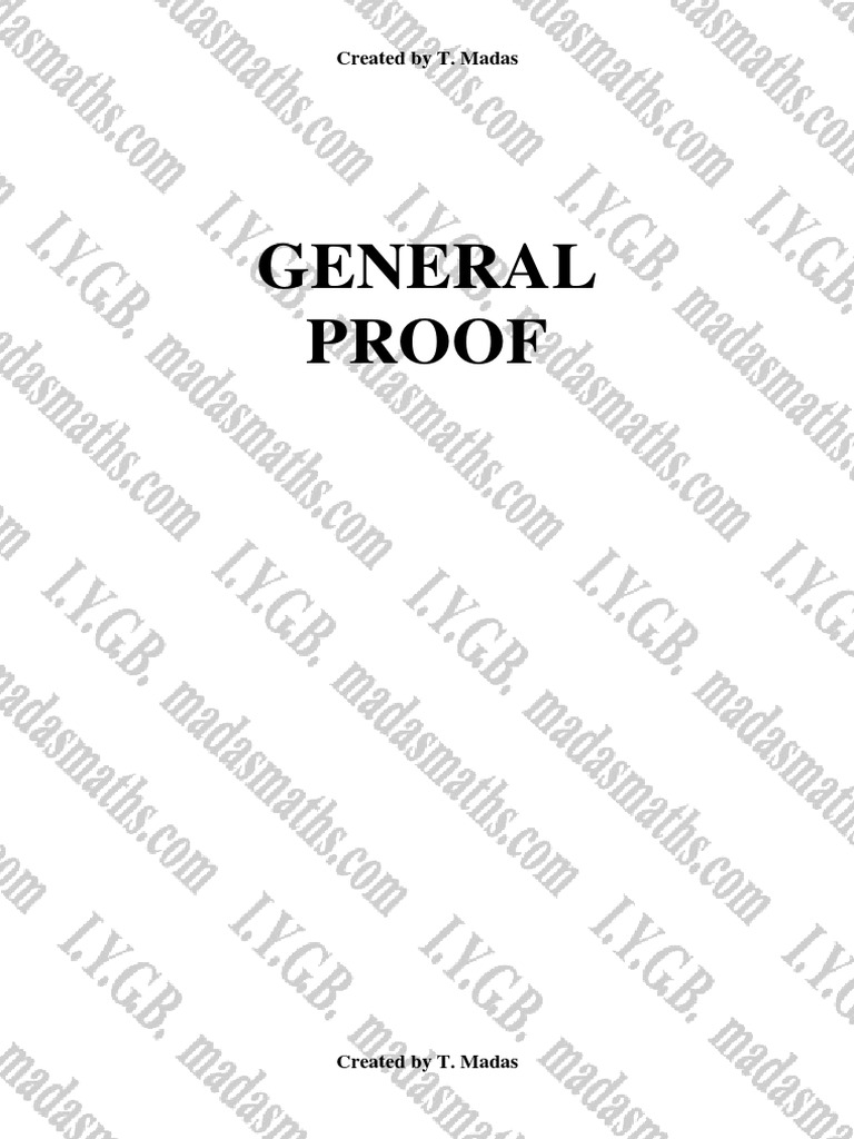 proof_general | PDF | Factorization | Mathematical Proof