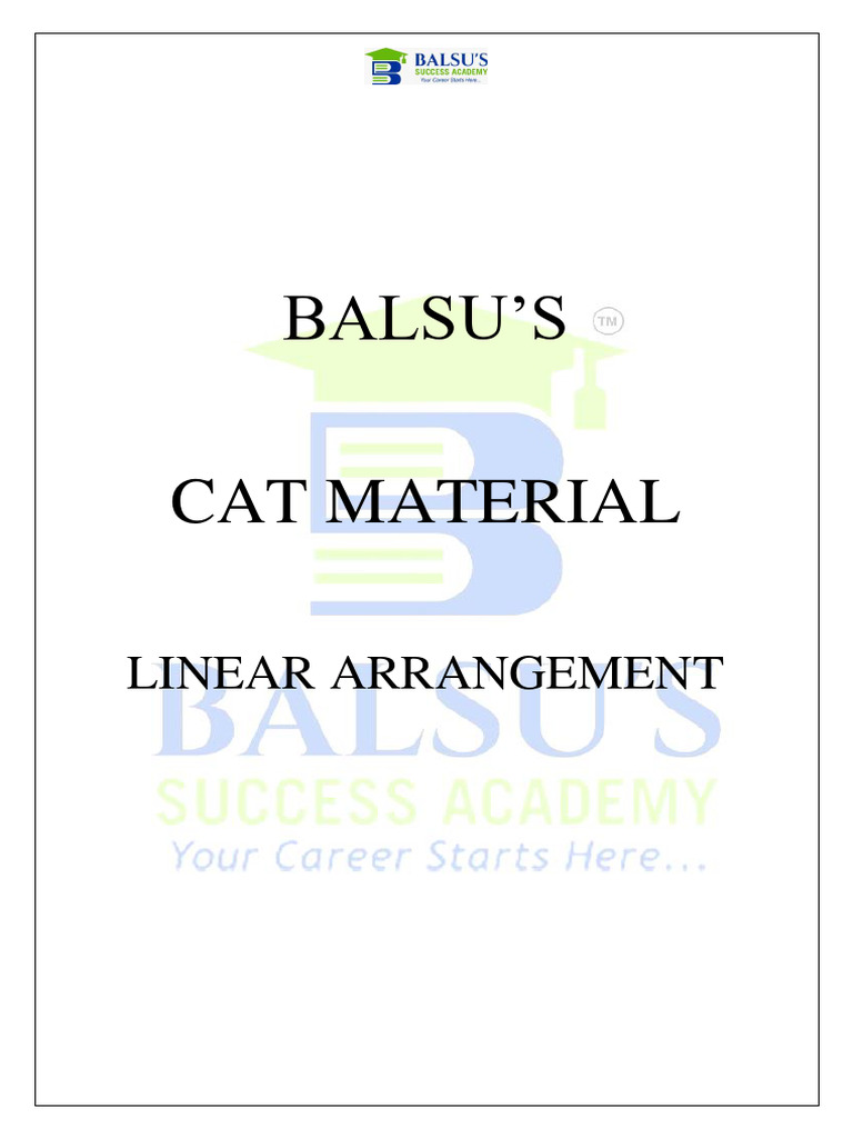 Linear Arrangements Set 2 - Qns | PDF | Blue | Red