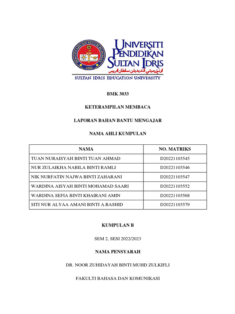 Kumpulan 11 (Laporan BBM) | PDF