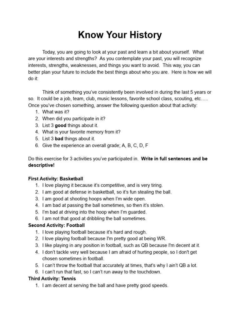 Know Your History | PDF | Self-Improvement