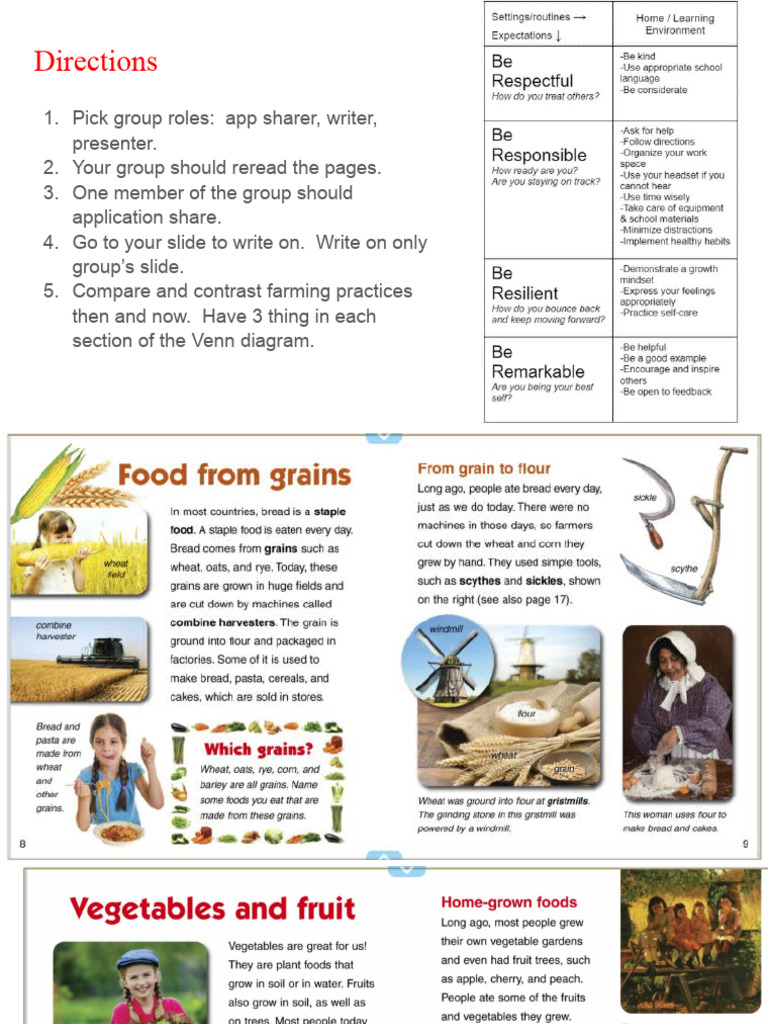 Food and Farming Then and Now | PDF | Agriculture | Food Industry