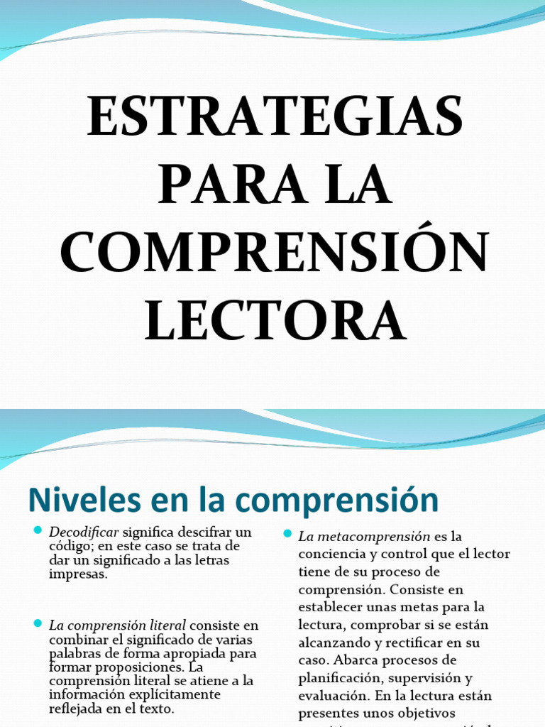 Estrategias para Mejorar la Lectura | PDF | Psicología cognitiva ...