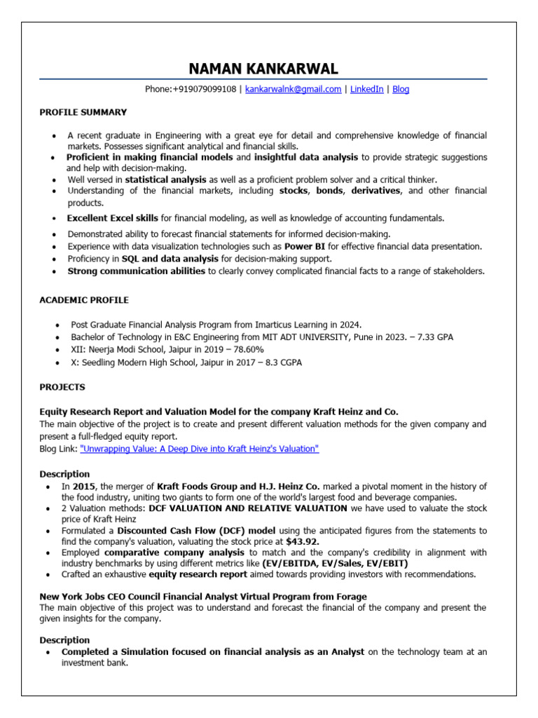 Techno Functional Resume | Download Free PDF | Discounted Cash Flow | Valuation (Finance)