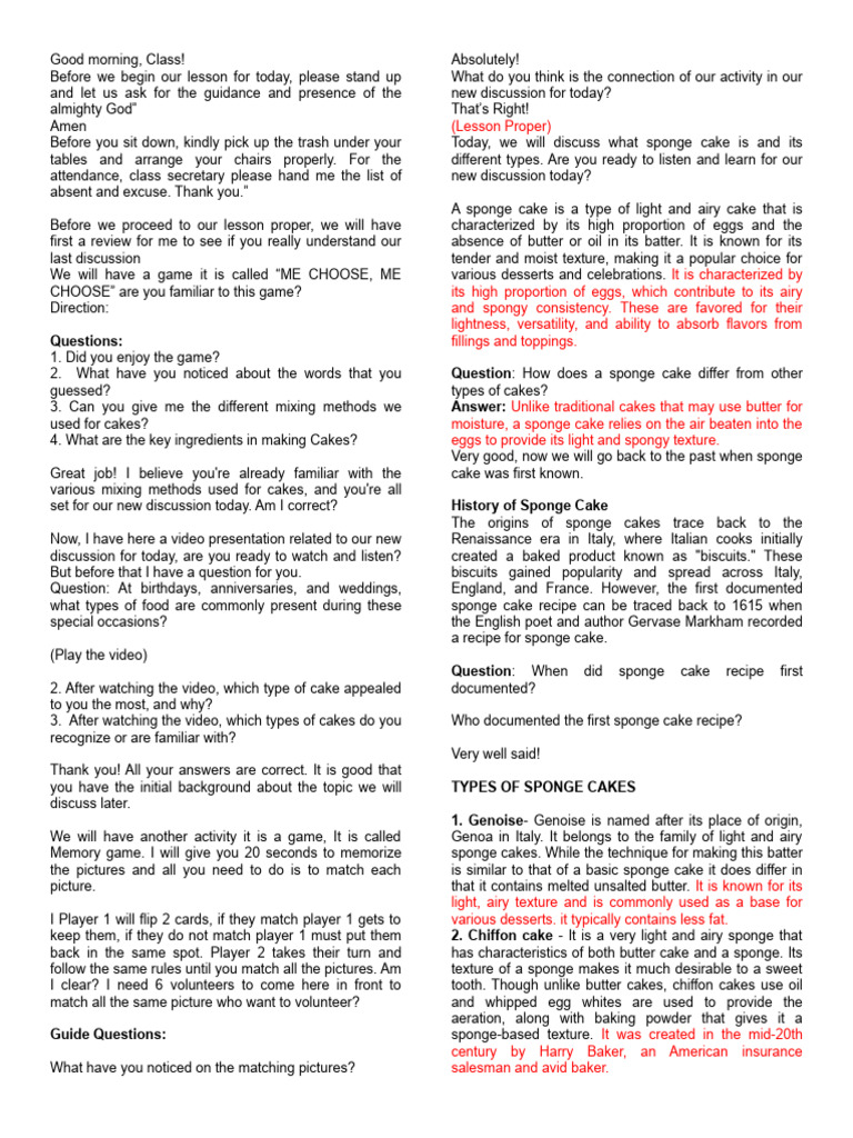 Local Demo Script | PDF | Cakes | Foods