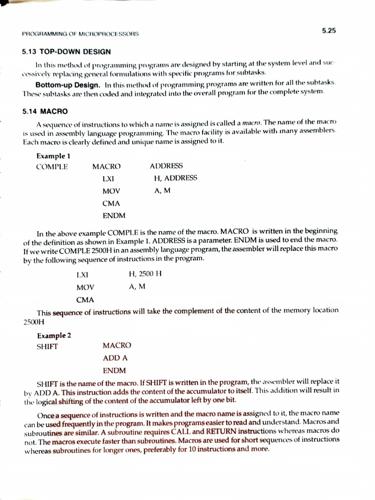 Microprocessor Programming Techniques | PDF | Assembly Language ...