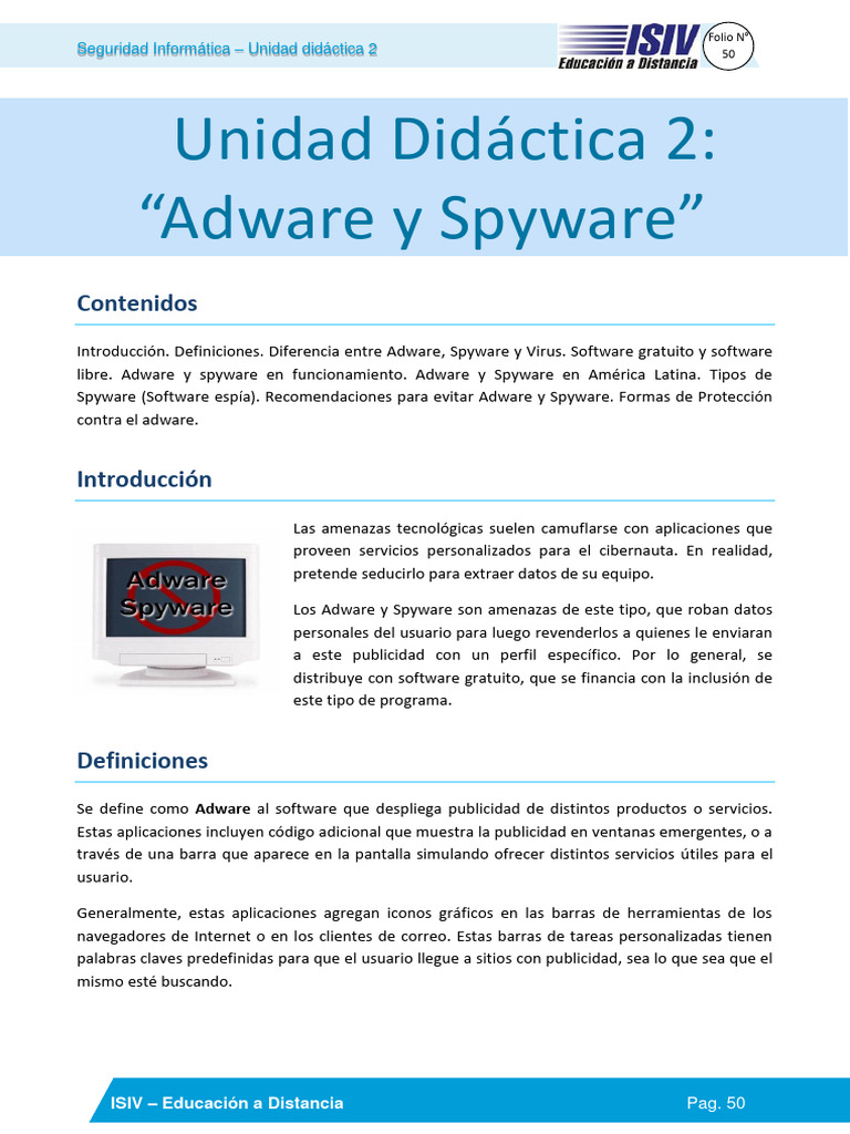 Unidad 2 | PDF | Software de la aplicacion | Spyware