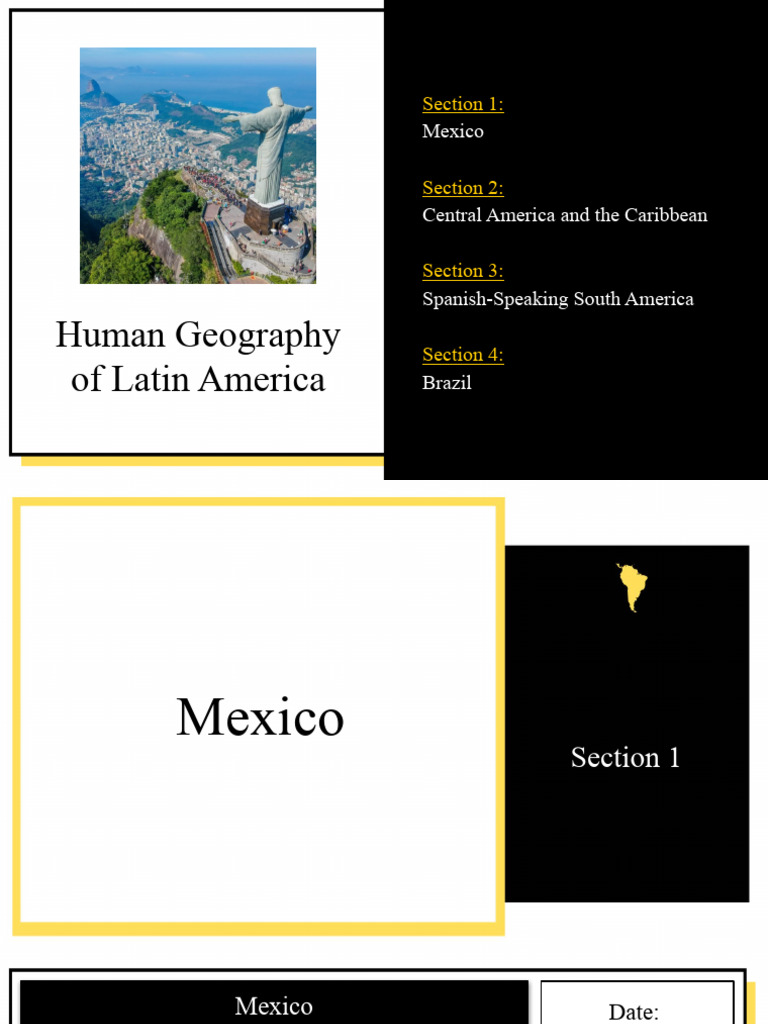 Human Geography of Latin America Overview | PDF | Caribbean | Central ...