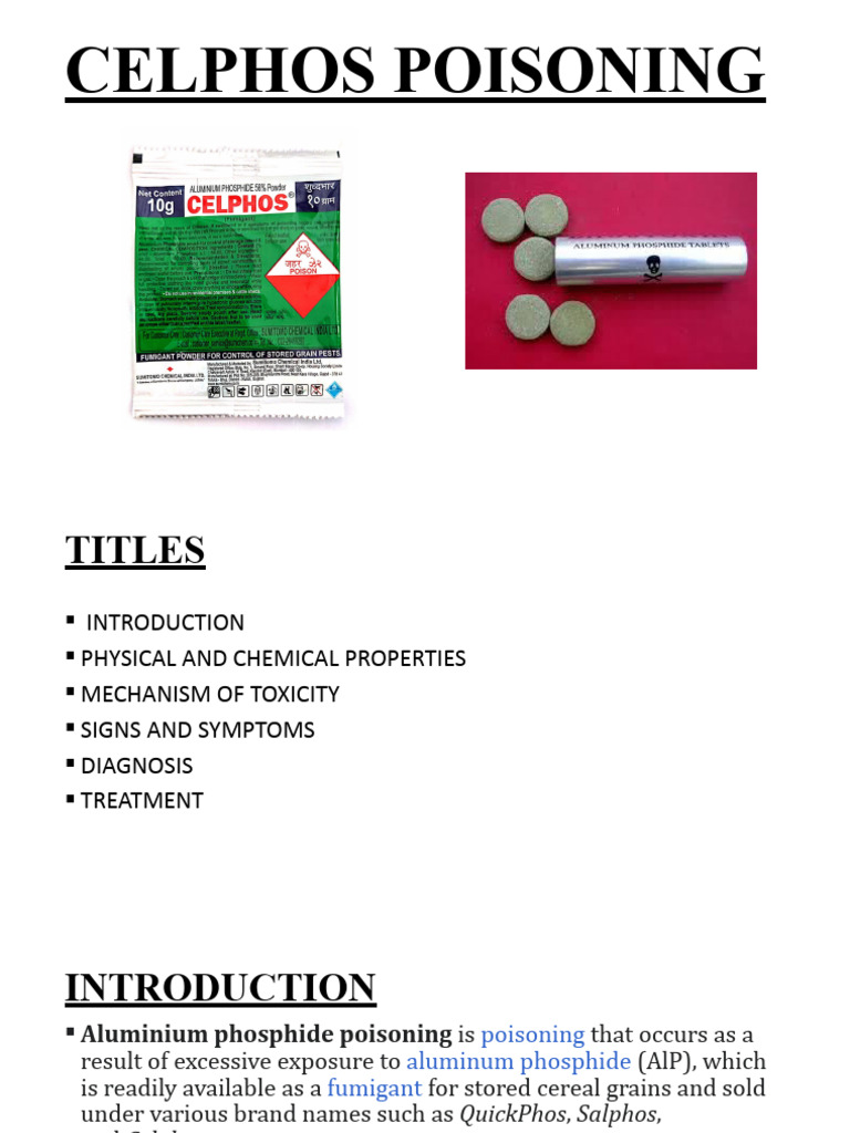 Celphos Poisoning | PDF | Shock (Circulatory) | Intravenous Therapy