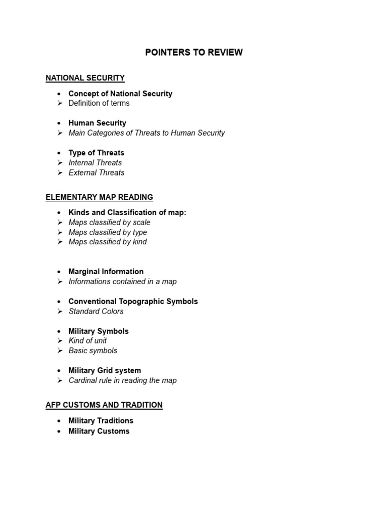 Pointers To Review Finals | PDF