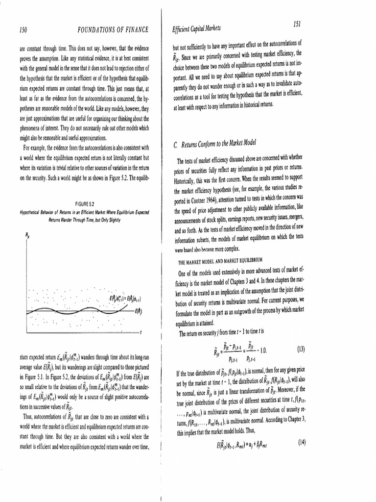 Chapter 5 Efficient Capital Markets | PDF