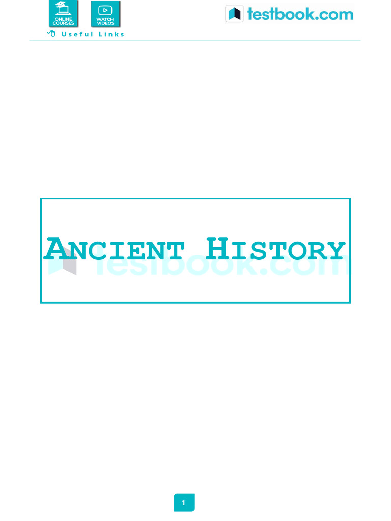 Ancient History PDF | PDF