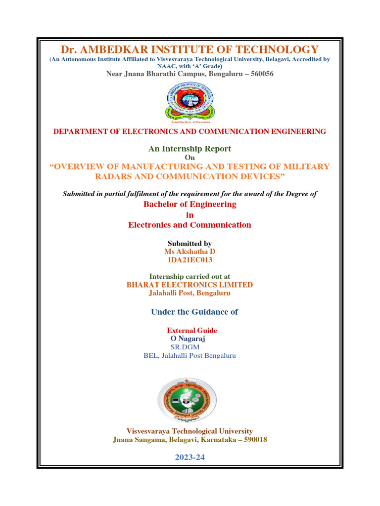 Final Cover Page | PDF | Engineering