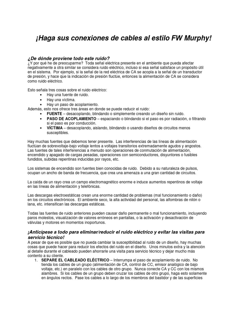 WIR_Murphy_Way_SP | PDF | Relé | Ingenieria Eléctrica
