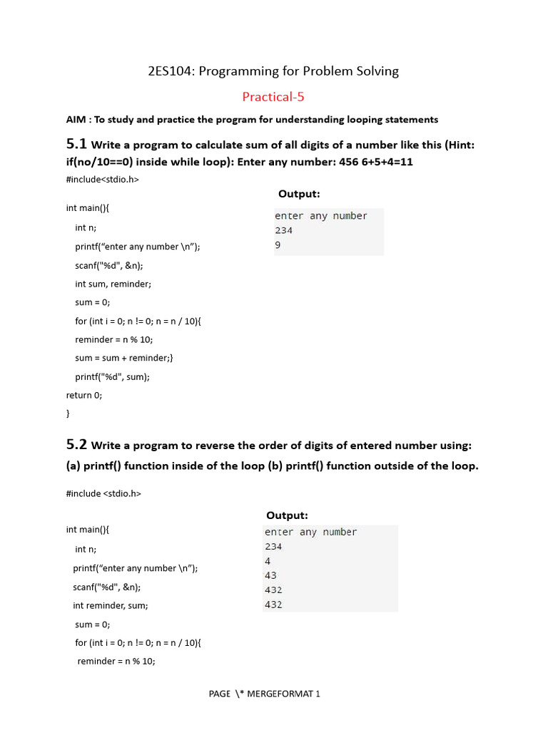 Practical 5 Without Watermark PDF | PDF | Computer Engineering ...
