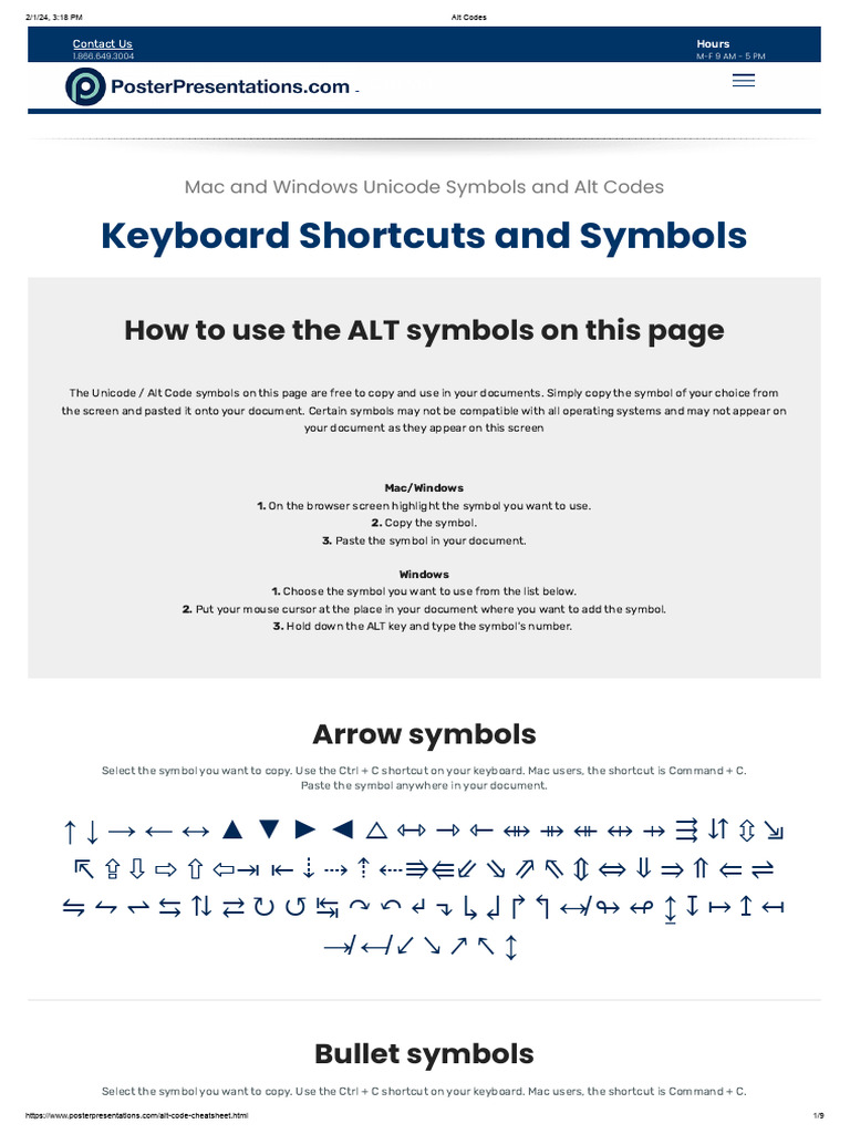 Alt Codes | PDF | Keyboard Shortcut | Control Key