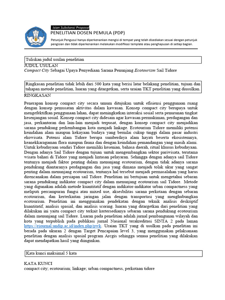 Dokumen Usulan PDP INDRA | PDF