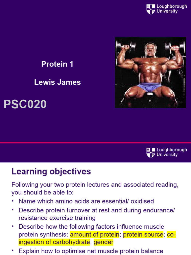 Protein - Lecture Slides | PDF | Proteins | Leucine