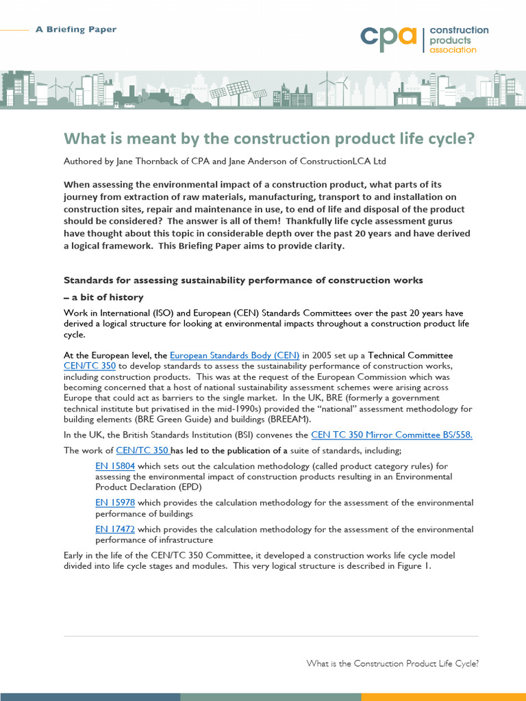 what is meant by the construction product life cycle | PDF | Life Cycle ... what is meant by the construction product life cycle | PDF | Life Cycle ...