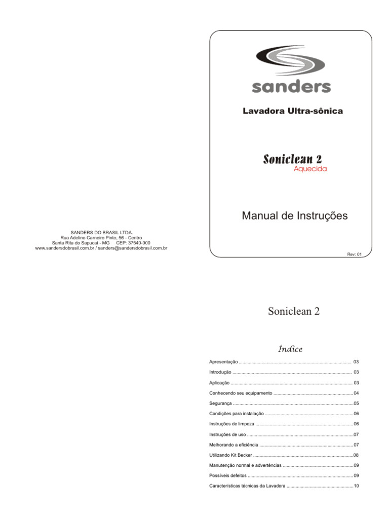 Silo Tips Manual De Instruoes Lavadora Ultra Sonica Aquecida Pdf