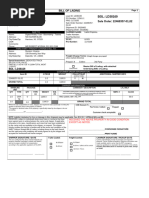 TFF Bol Form | PDF | Cargo | Bill Of Lading