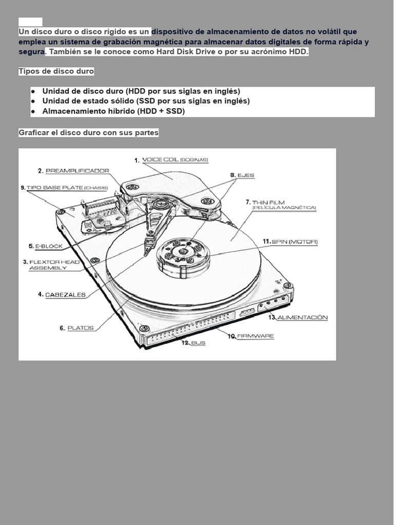 Características y fallos del disco duro | PDF | Informática