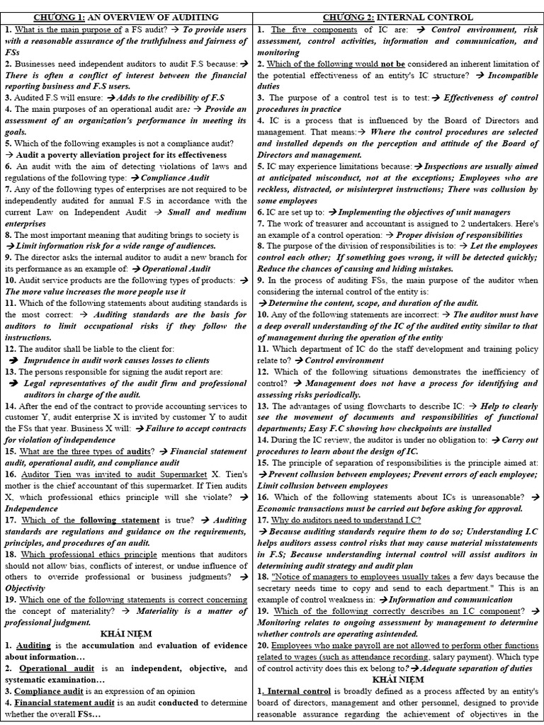 Auditing Essentials for Professionals | PDF | Audit | Internal Control