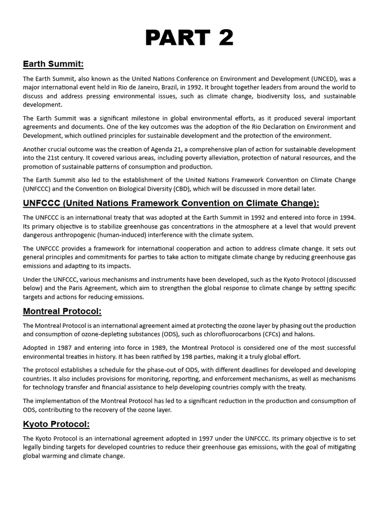 Part 2 | Download Free PDF | United Nations Framework Convention On Climate Change | Kyoto Protocol