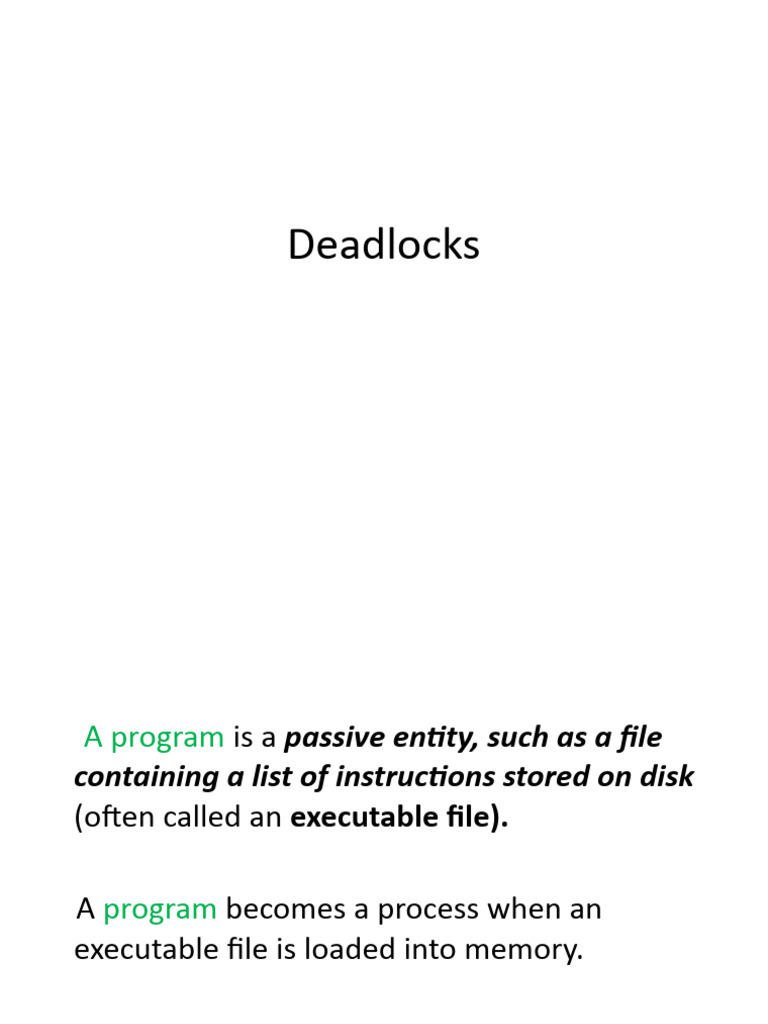 Understanding Deadlocks in Processes | PDF