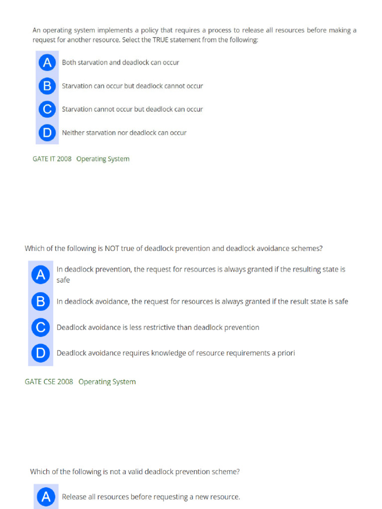 Dealock Numericals | PDF