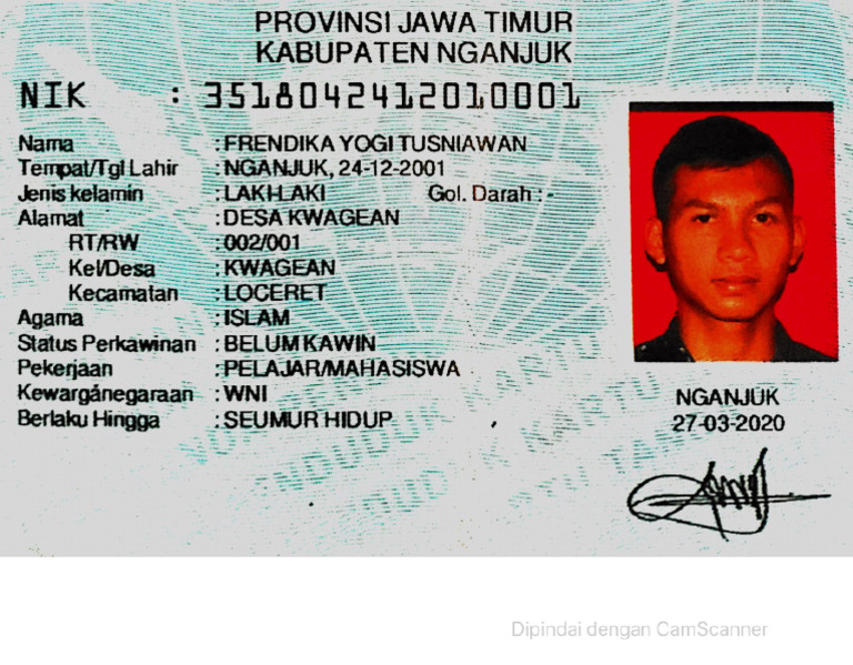 KTP FRENDIKA YOGI TUSNIAWAN | PDF