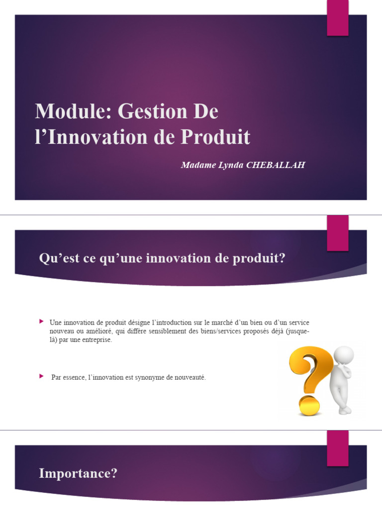 Gestion de l'Innovation de Produit | PDF | Innovation | Business