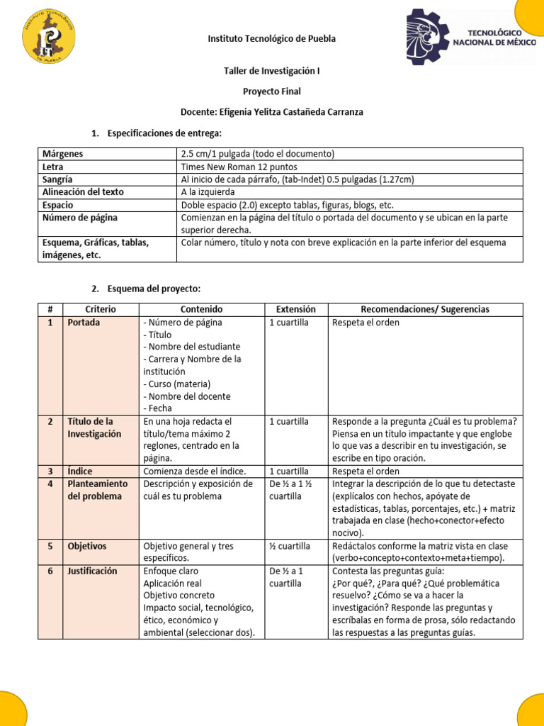Documento Guía Proyecto Final | PDF | Teoría | Paradigma